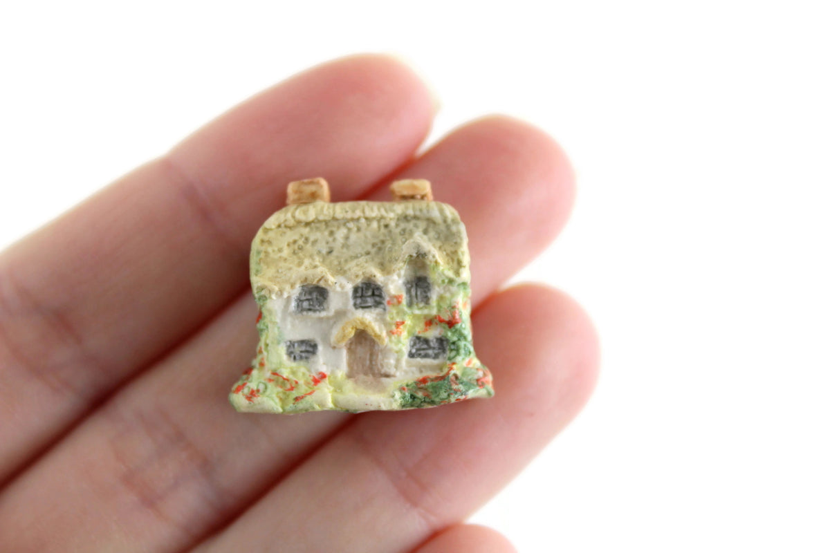Artisan-Made Vintage 1:12 Miniature Dollhouse Tiny Beige House Figurin ...