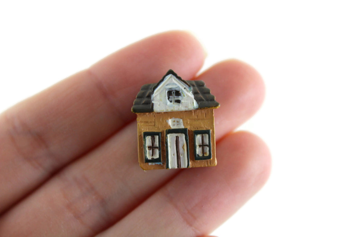 Vintage 1:12 Miniature Dollhouse Tiny Brown House Figurine – The ...