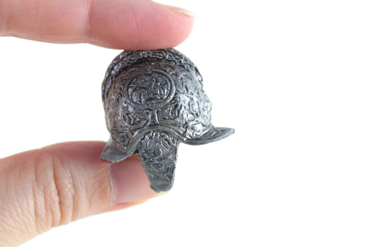Vintage 1:12 Miniature Dollhouse Silver Medieval Knight's Helmet – The ...