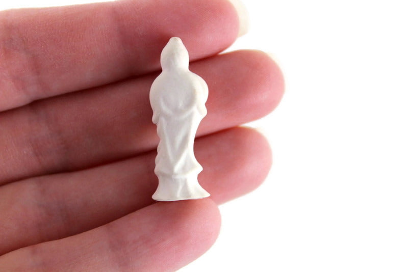 Vintage 1:12 Miniature Dollhouse White Bone China Buddha Figurine – The ...