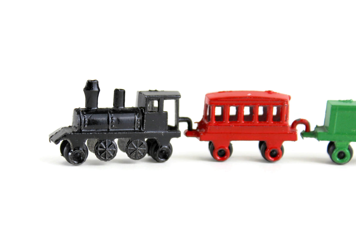 Vintage 1:12 Miniature Dollhouse Metal Toy Train Set – The Mustard ...
