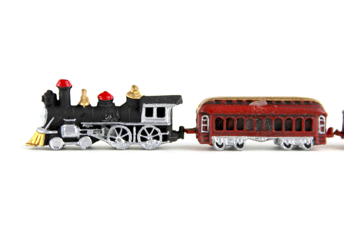 Vintage 1:12 Miniature Dollhouse Metal Toy Train Set – The Mustard ...