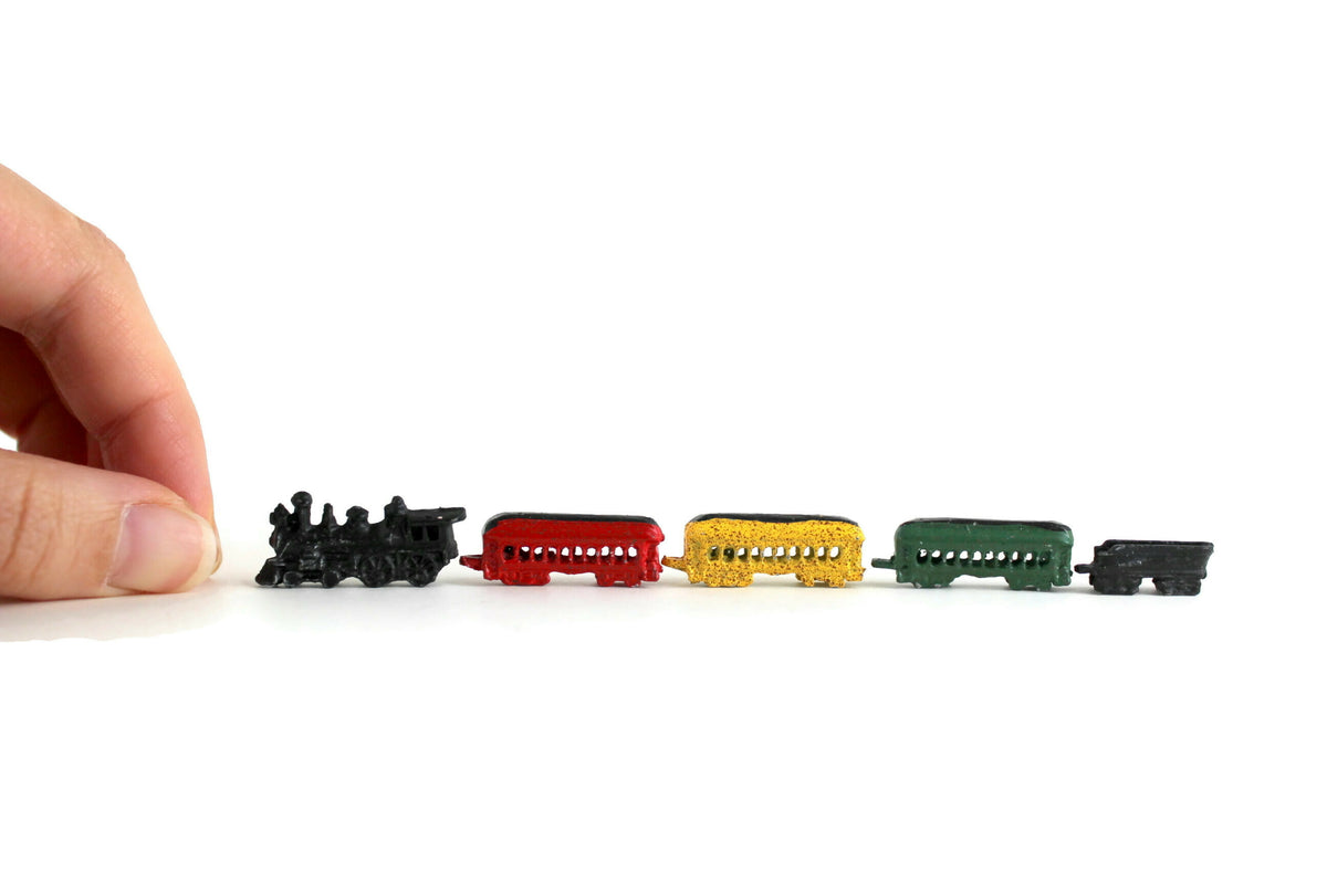 Vintage 1:12 Miniature Dollhouse Metal Toy Train Set – The Mustard ...
