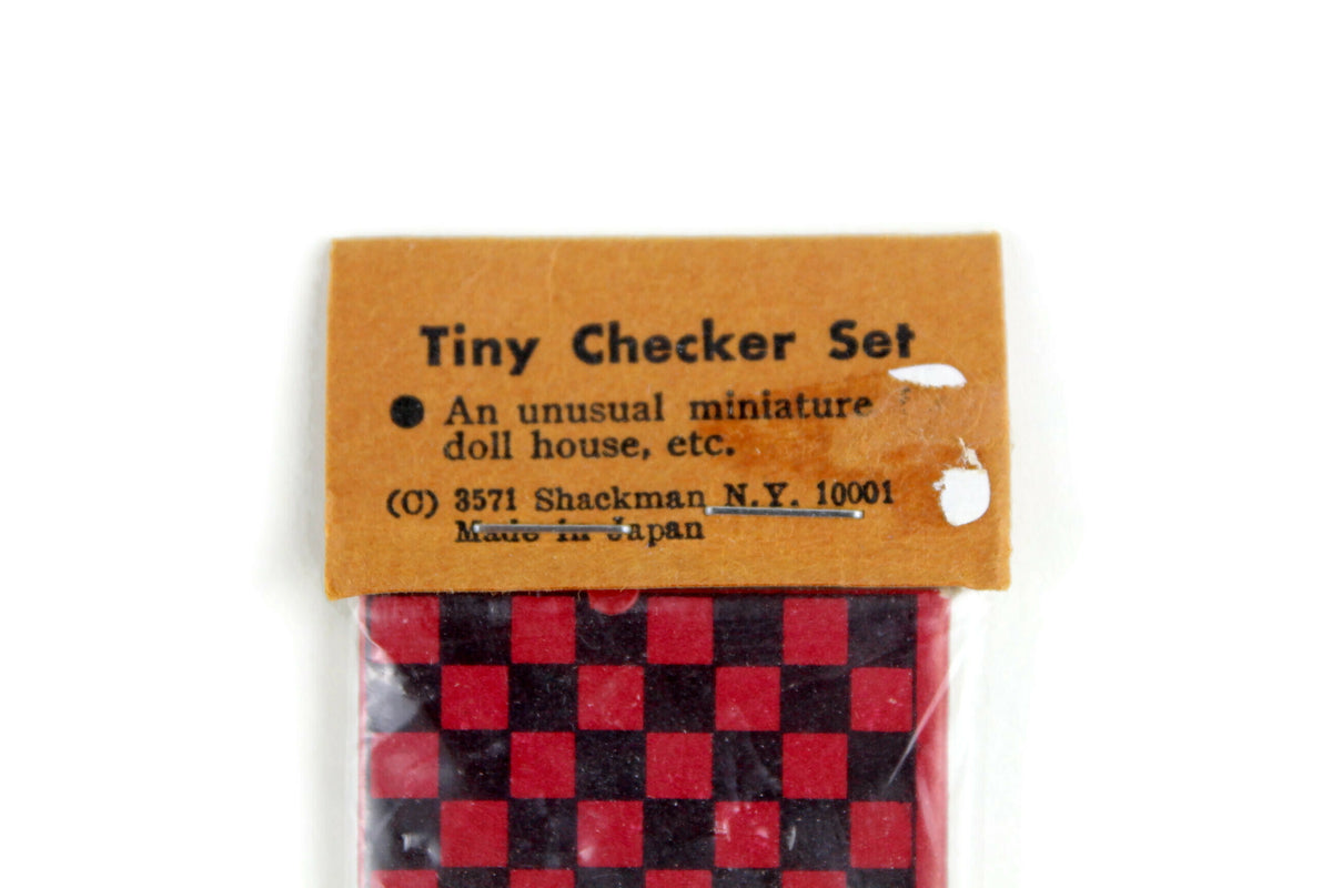 Vintage 1:12 Miniature Dollhouse Checkers Set – The Mustard Dandelion