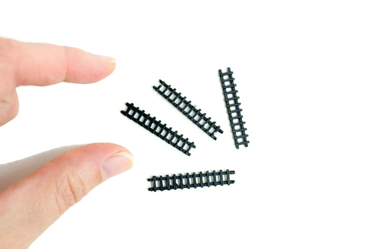 Vintage 1:12 Miniature Dollhouse Black Metal Toy Train Tracks – The ...