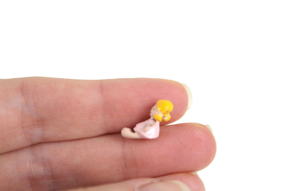 Vintage 1:12 Miniature Dollhouse Micro Mini Baby Doll Toy Figurine ...