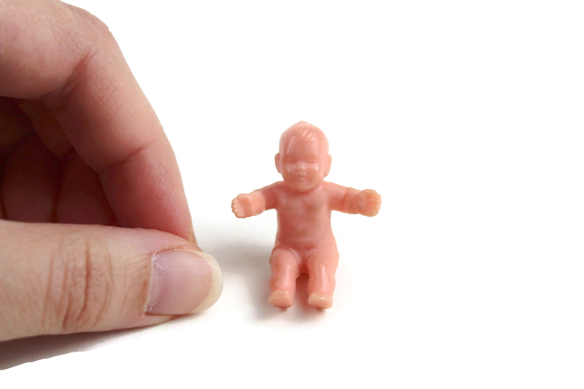 Vintage 1:12 Miniature Dollhouse Rubber Baby Doll Figurine – The ...