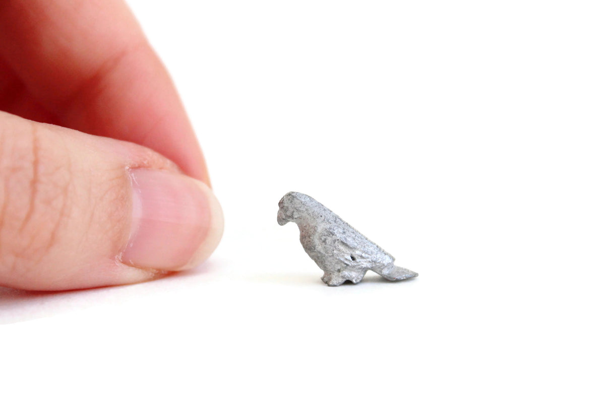 Vintage Miniature Silver Metal Parrot Bird Figurine – The Mustard Dandelion