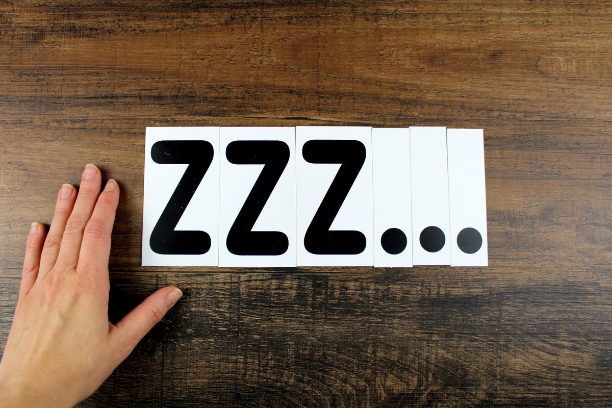 Vintage Alphabet ZZZ Letters Wall Art Sleep Sign – The Mustard Dandelion